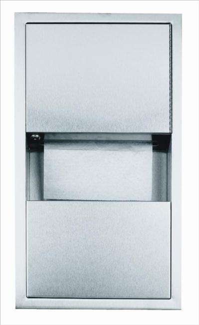 Paper towel dispenser and bin, stainless steel 12047.S – Ceramic and ...